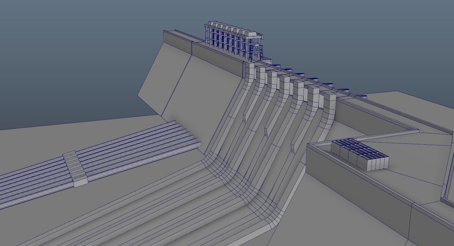 3D model Turkish Hydro Electric Dam Power Plants VR / AR / low-poly ...