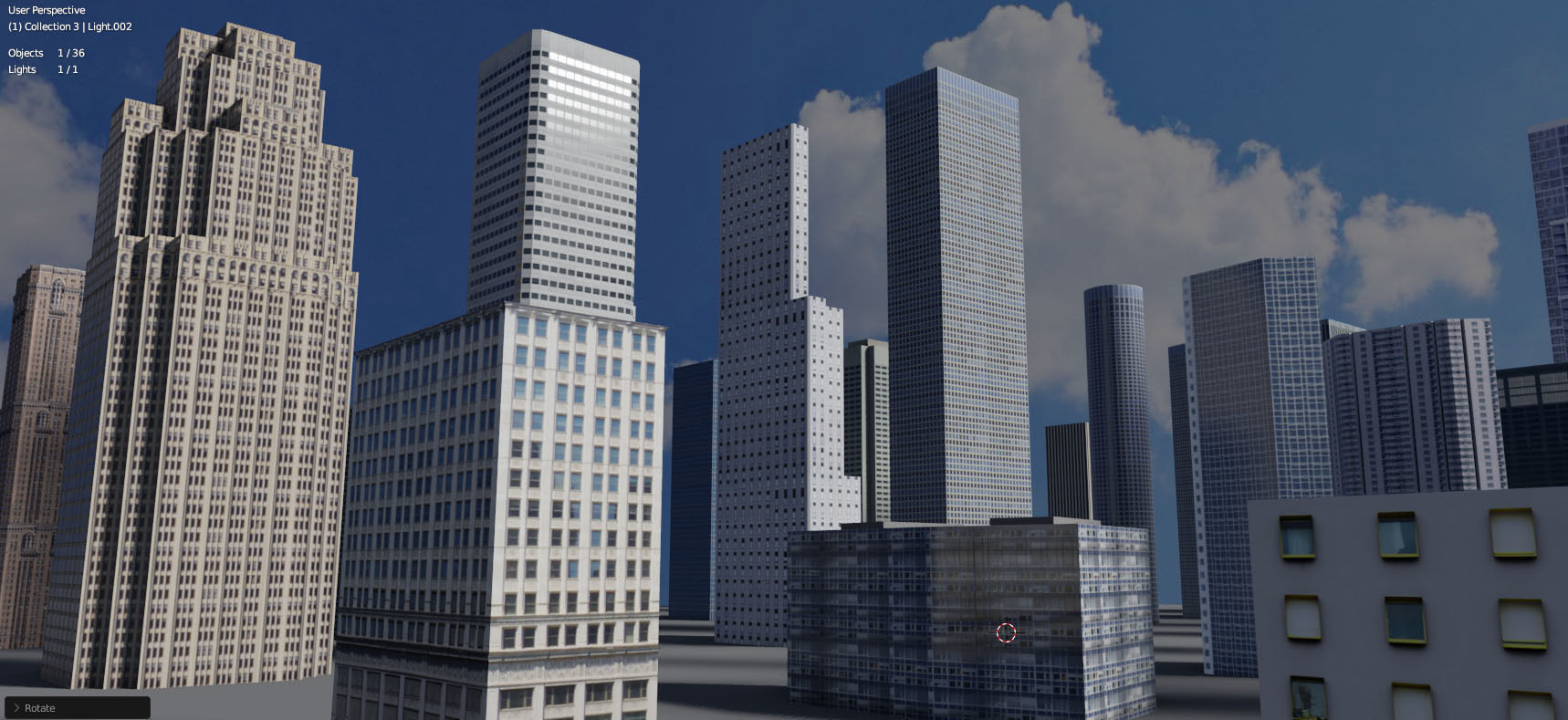 3D model City Downtown Skyscraper VR / AR / low-poly | CGTrader