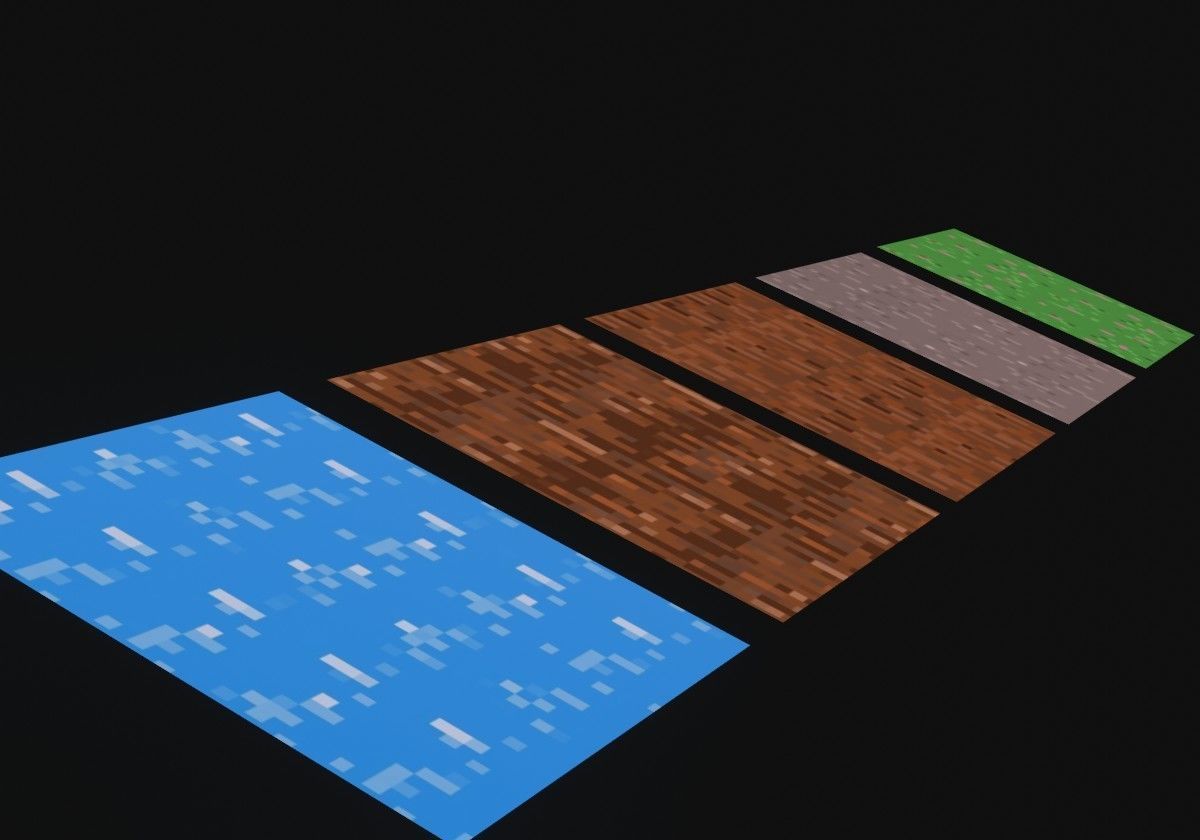 Texture 15 textures pack - nature pixels VR / AR / low-poly | CGTrader