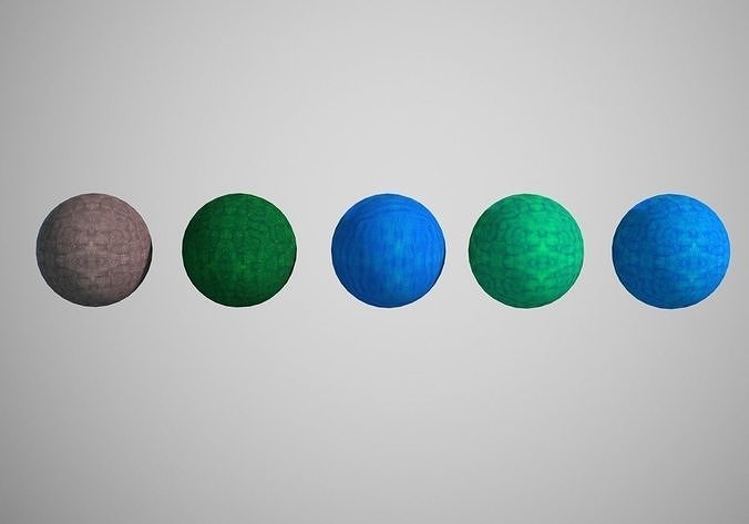 Texture 5 textures pack fancy VR / AR / low-poly | CGTrader