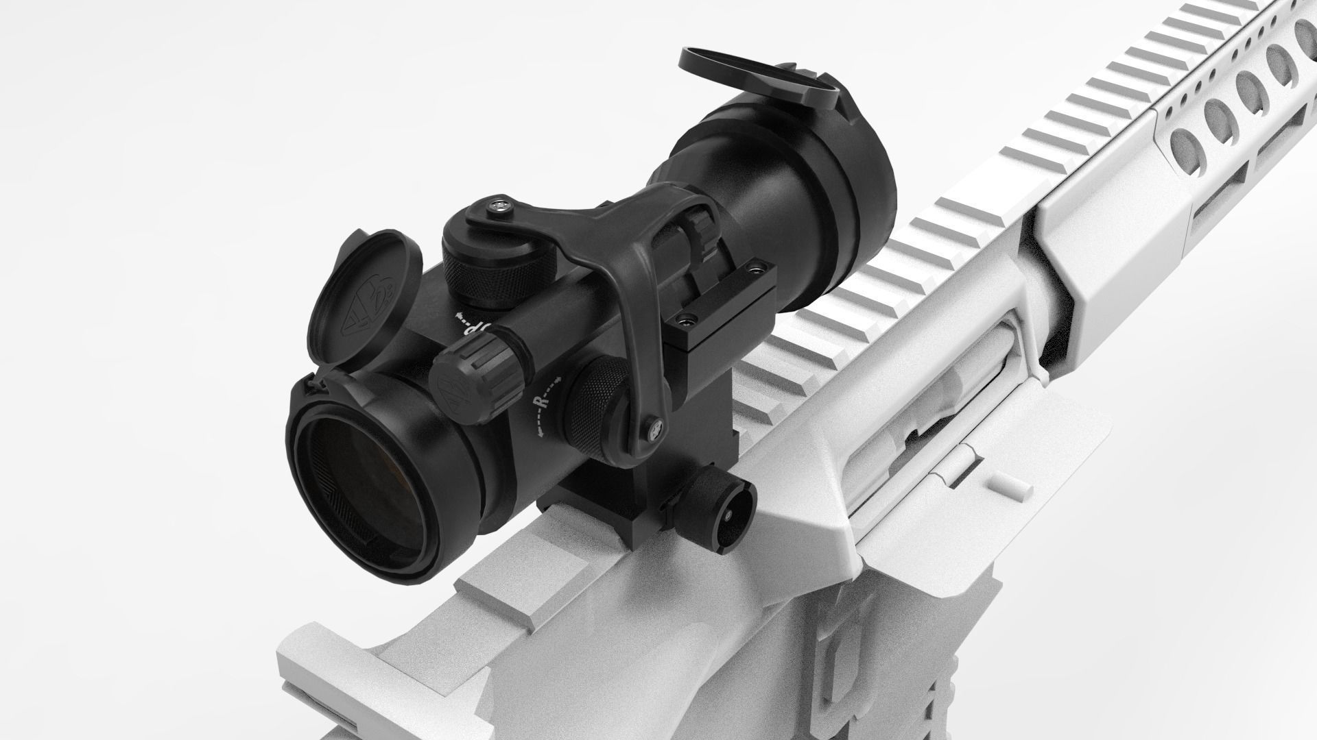 3D model Wilcox Mount CompM4 VR / AR / low-poly | CGTrader