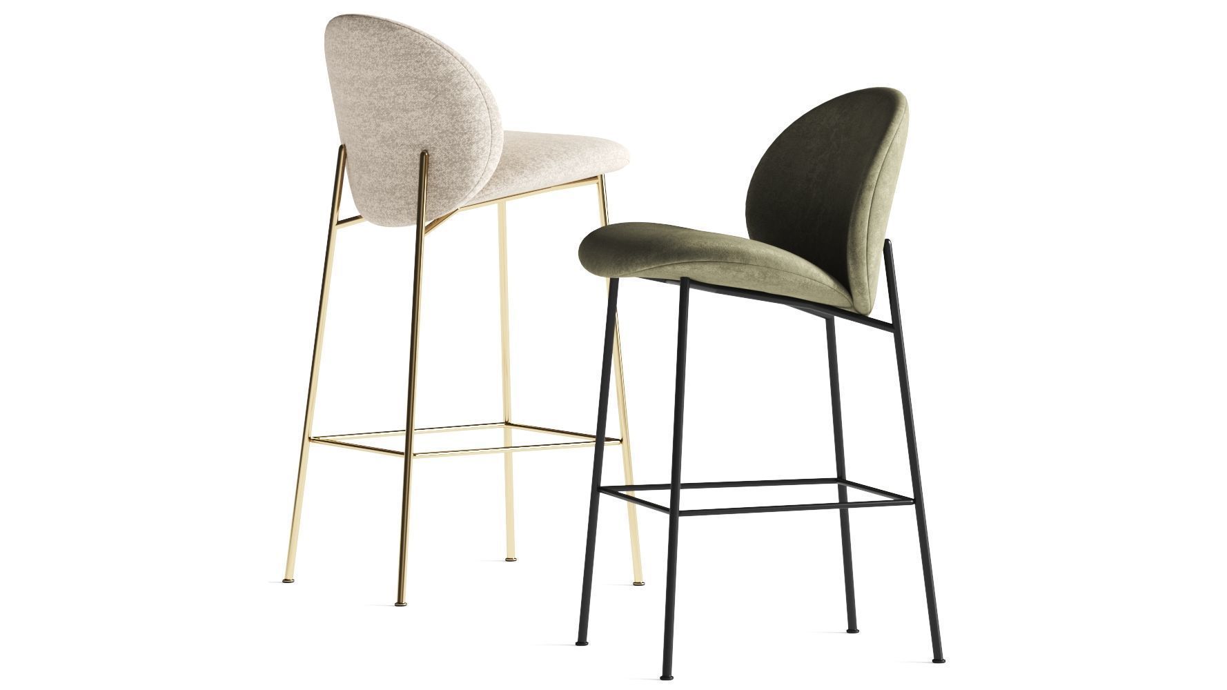 Saba Italia Ola Bar Chairs 3D model | CGTrader