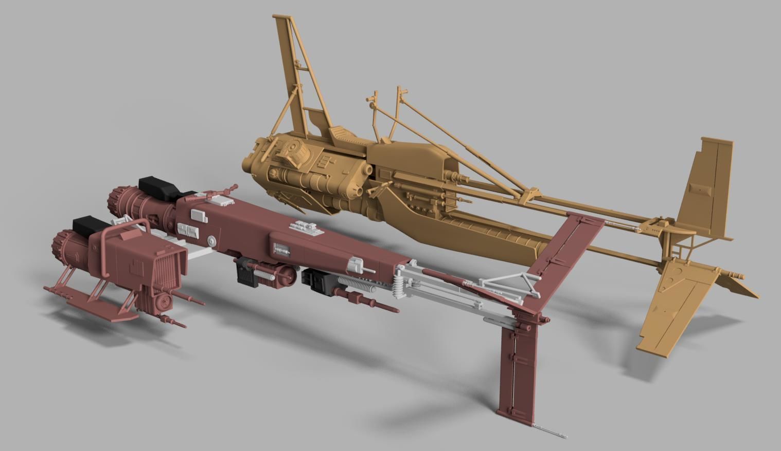 Star Wars Cloud Rider Skyblade 221 from Han Solo Movie 3D model 3D ...