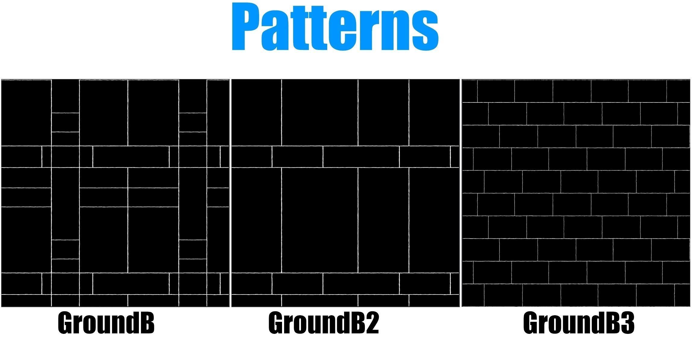 Texture Medieval wall and ground Package - PBR VR / AR / low-poly ...