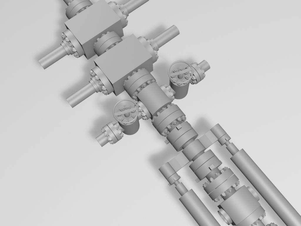 Industrial Well Head 3D model | CGTrader