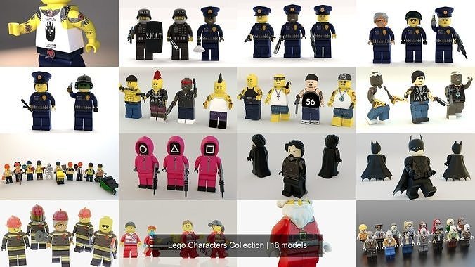 Lego Characters Collection VR / AR / low-poly | CGTrader