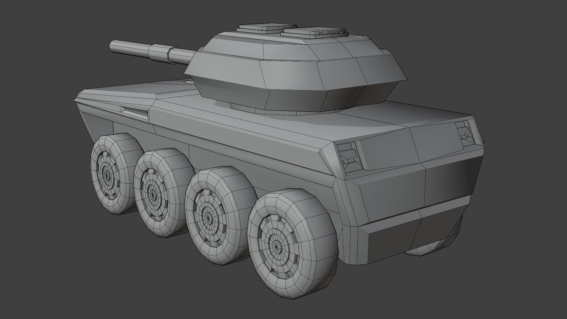 3D model Wheeled Stylized Tank VR / AR / low-poly | CGTrader