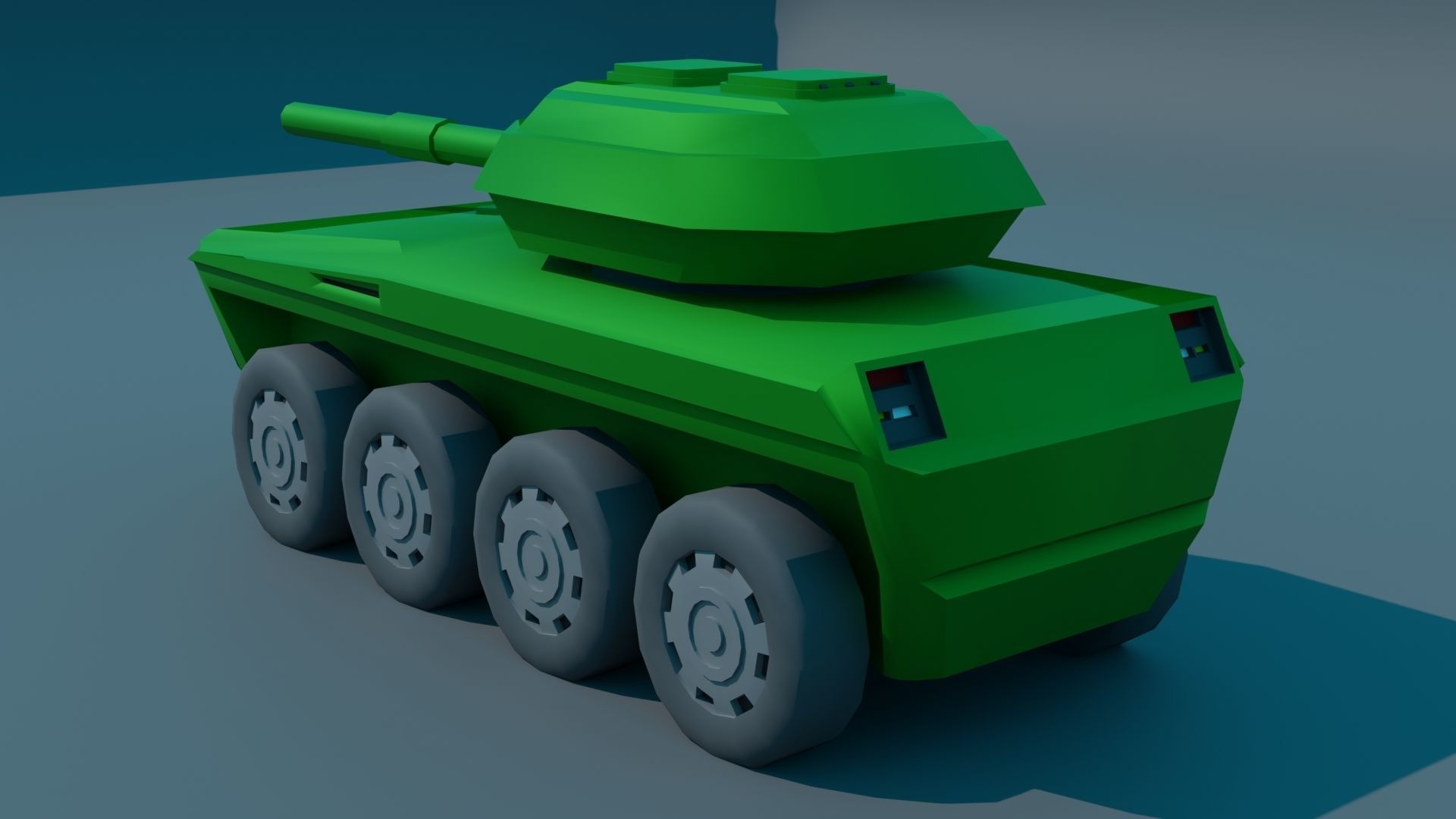 3D model Wheeled Stylized Tank VR / AR / low-poly | CGTrader