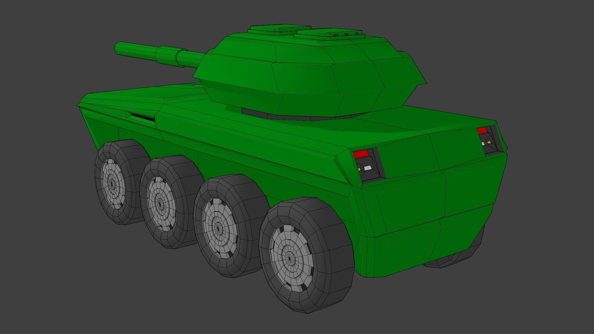 3D model Wheeled Stylized Tank VR / AR / low-poly | CGTrader