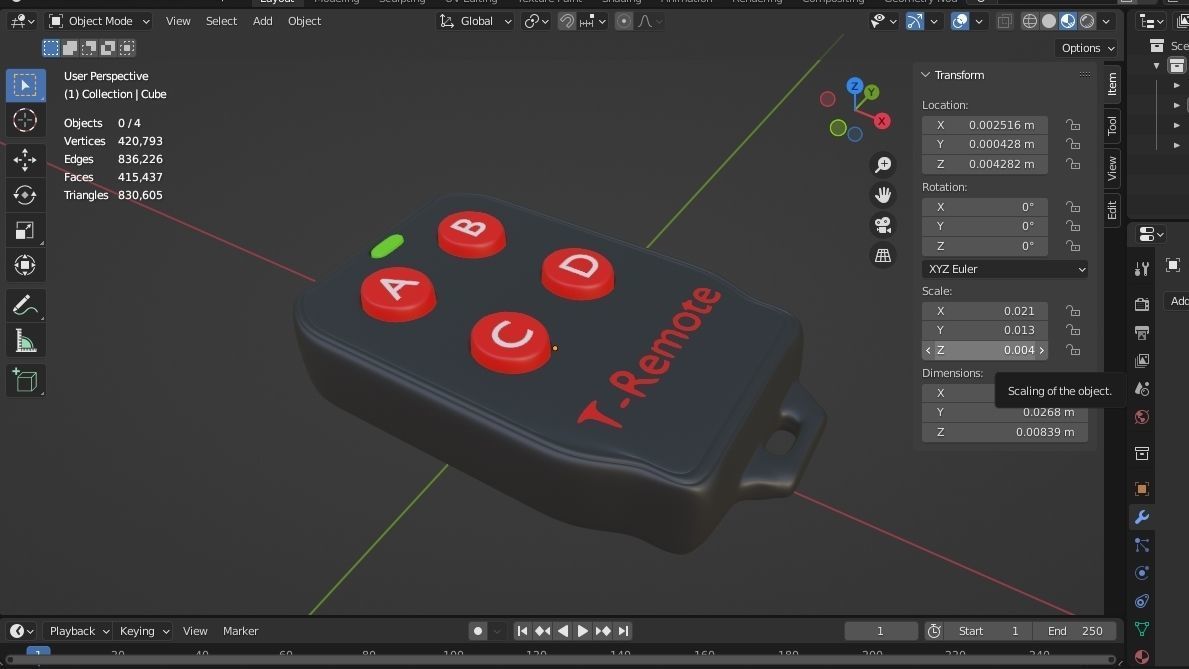 REMOTE CONTROL 01 3D model | CGTrader