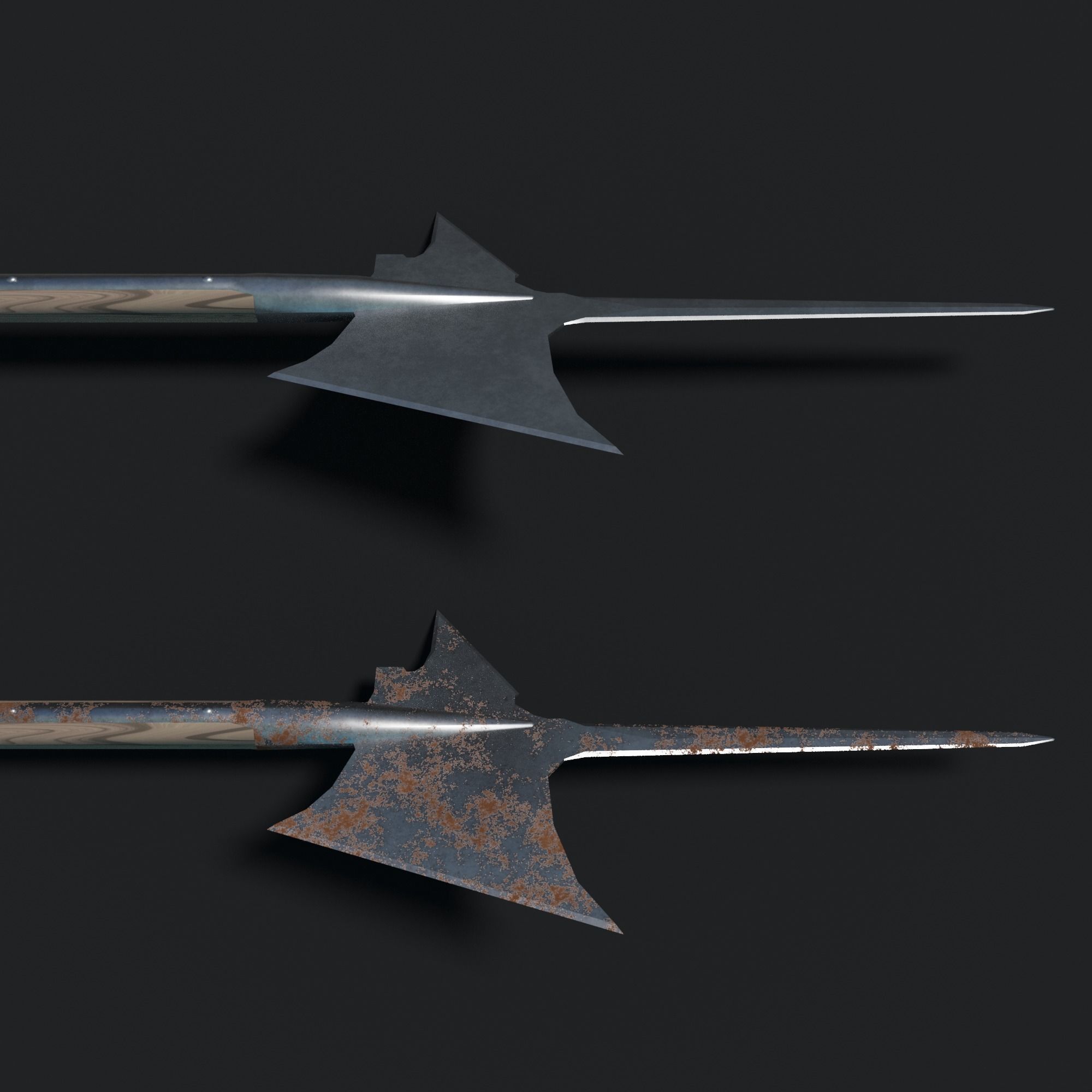3D model Medieval Halberd VR / AR / low-poly | CGTrader