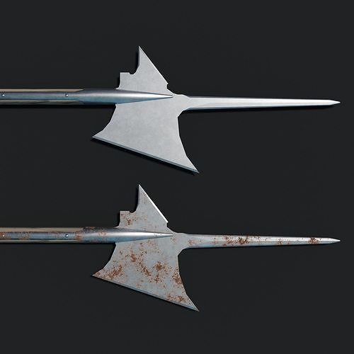 3D model Medieval Halberd VR / AR / low-poly | CGTrader