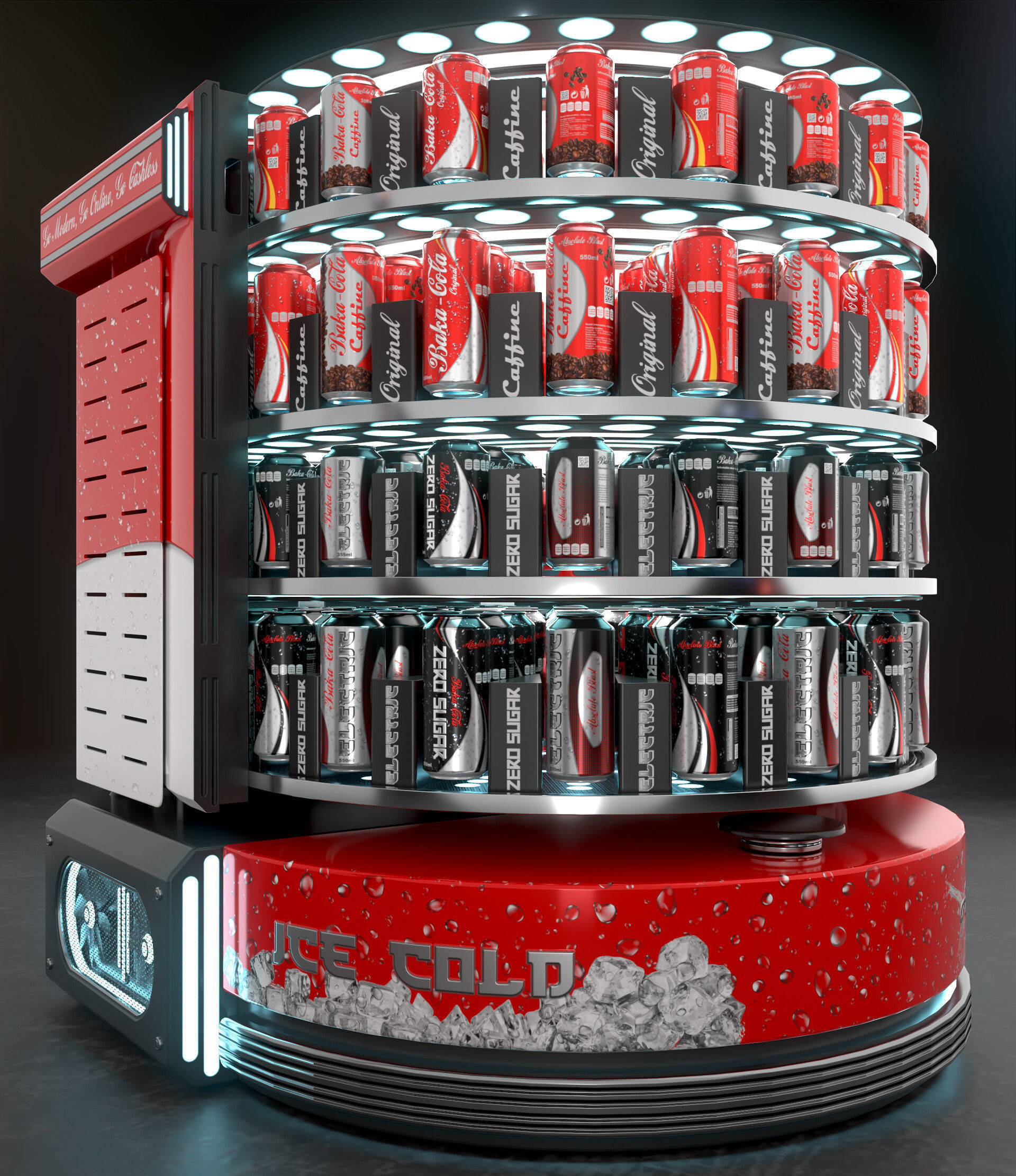 3D model Baka Cola Soda cans VR / AR / low-poly | CGTrader