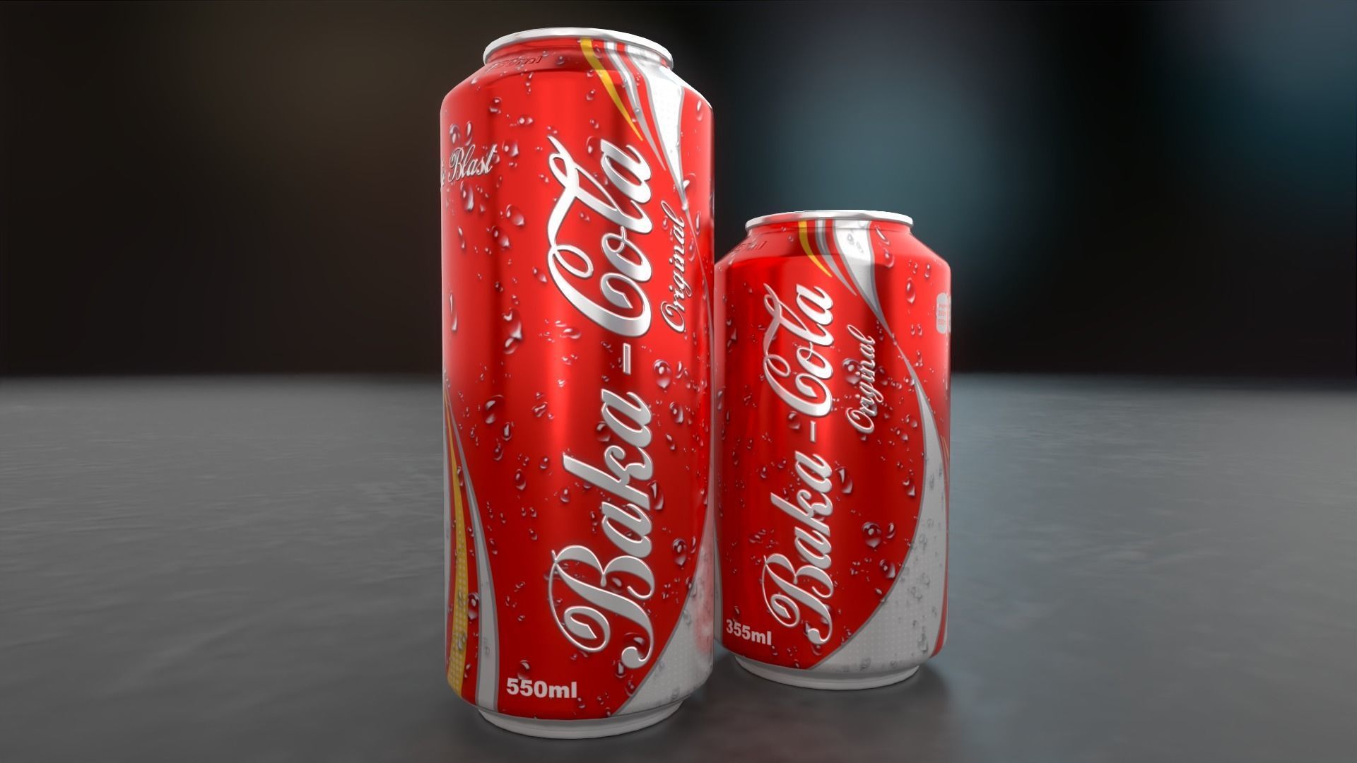 3D model Baka Cola Soda cans VR / AR / low-poly | CGTrader