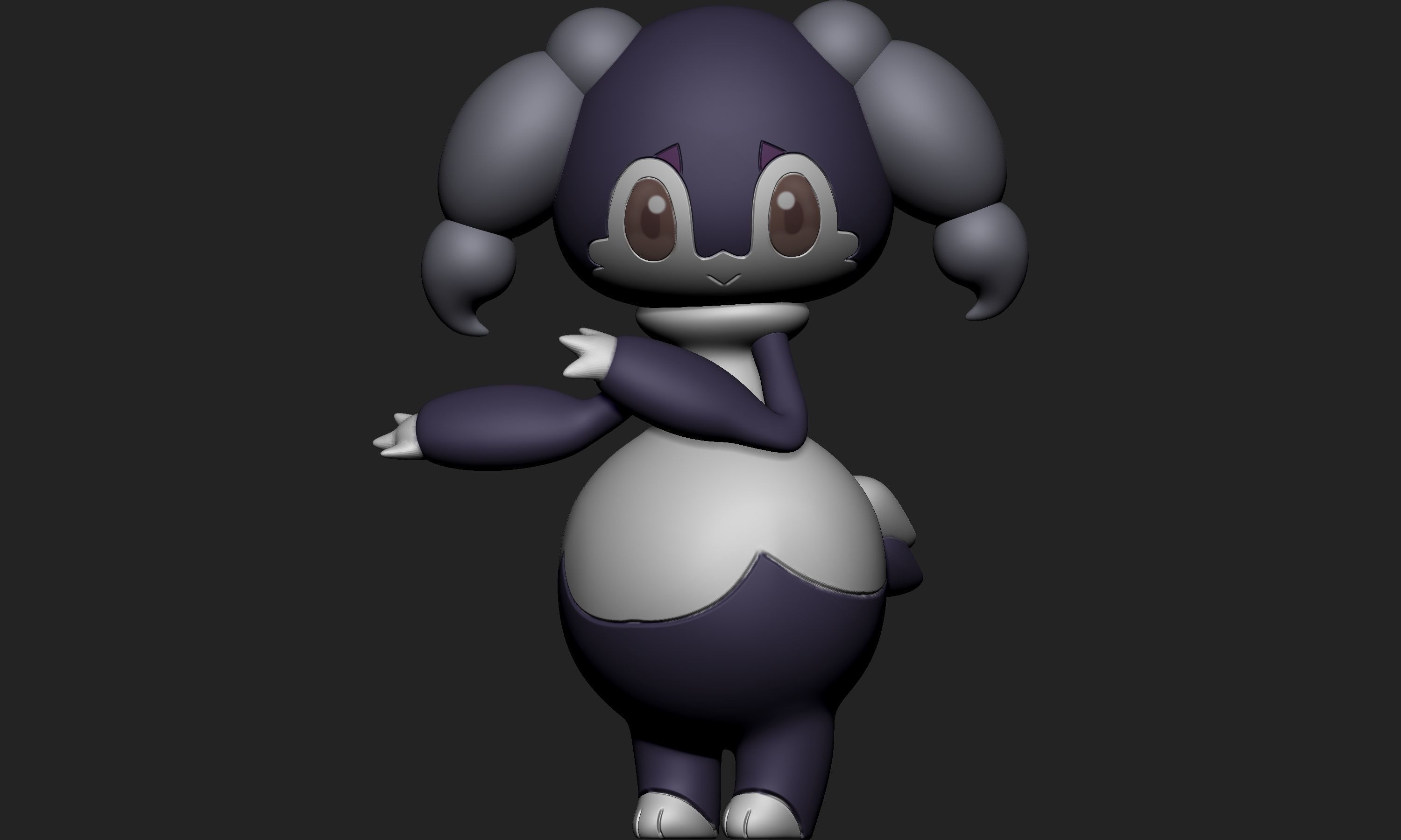 Pokemon - Male and Female Indeedee 3D model 3D printable | CGTrader