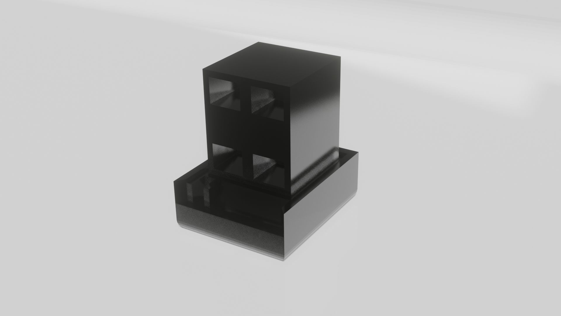 Cap Square Tubing 3D model | CGTrader