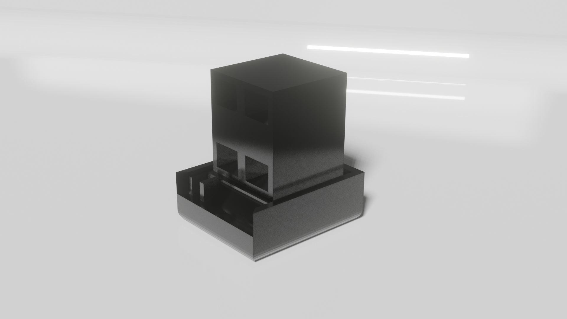 Cap Square Tubing 3D model | CGTrader