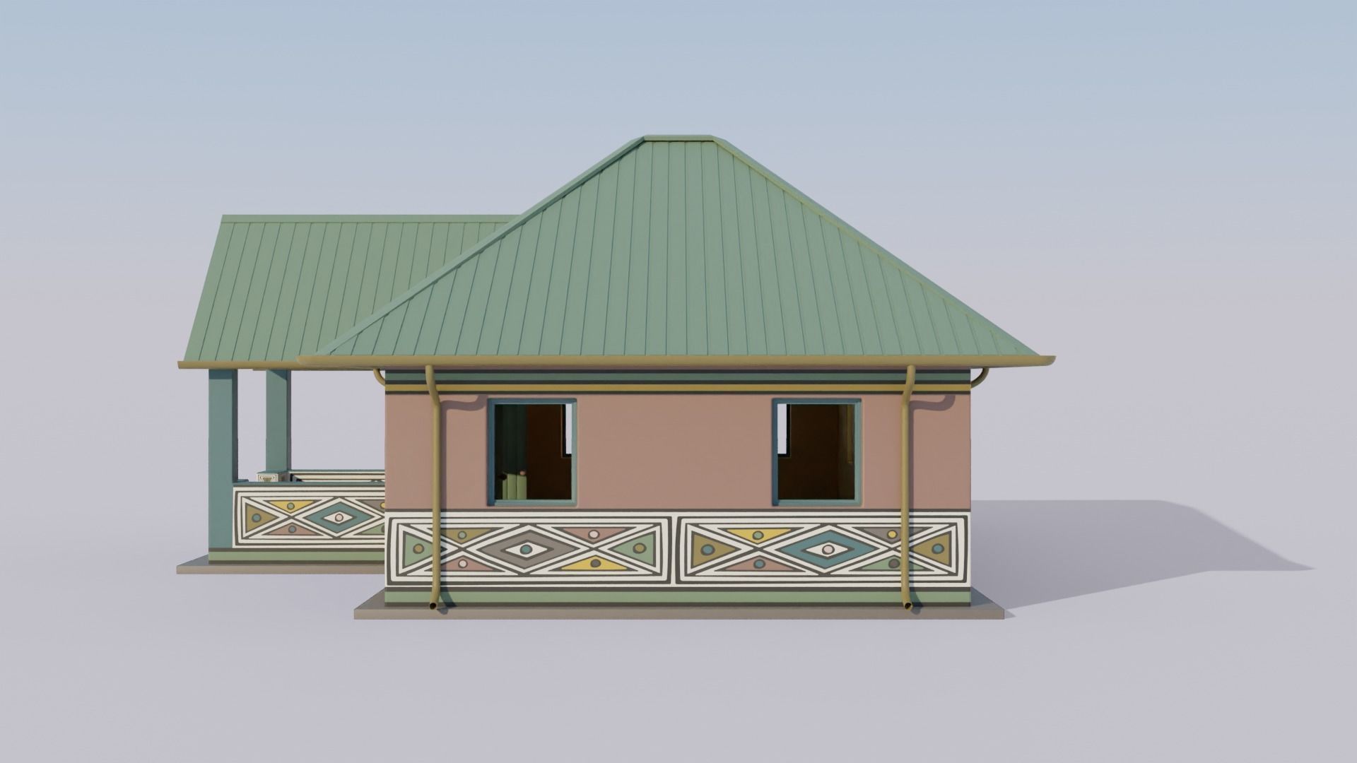 African Rural Clinic 3D model | CGTrader