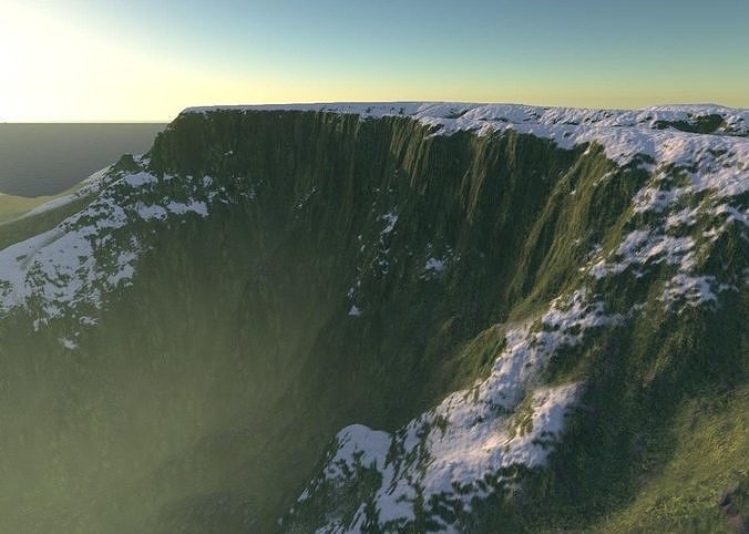 Waterfall Landscape 3D model | CGTrader