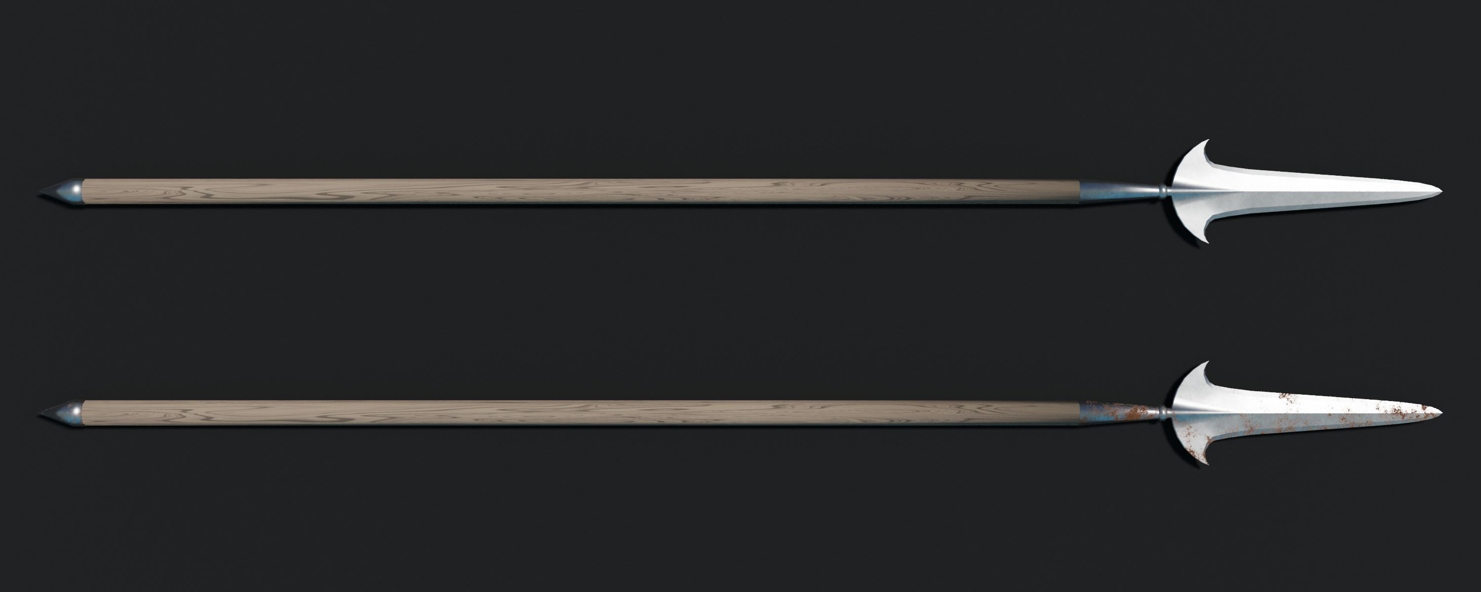 3D model Medieval Partizan Spear VR / AR / low-poly | CGTrader