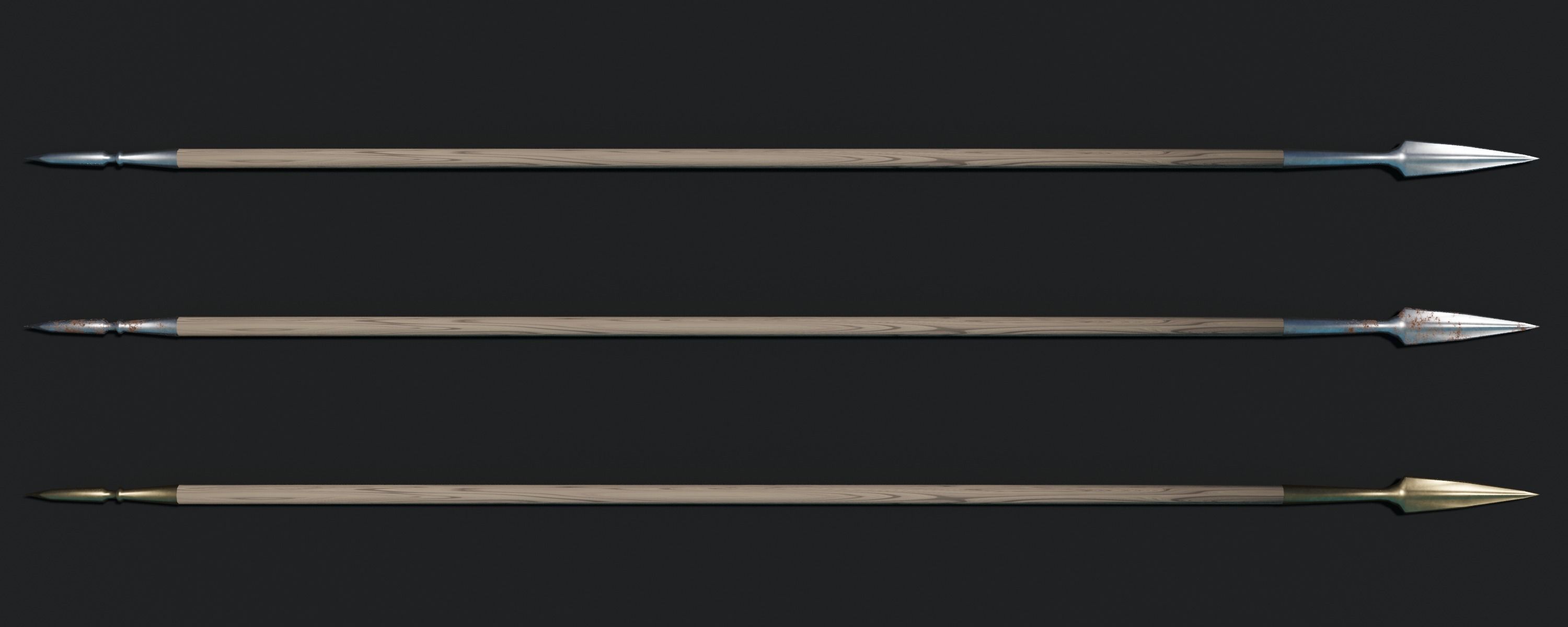 Ancient and Medieval Polearms 3D Model Collection | CGTrader