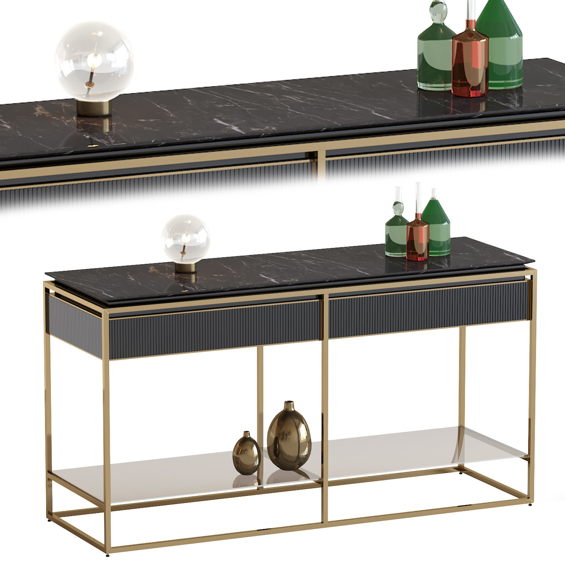 Visionnaire consoles banner 3D model | CGTrader