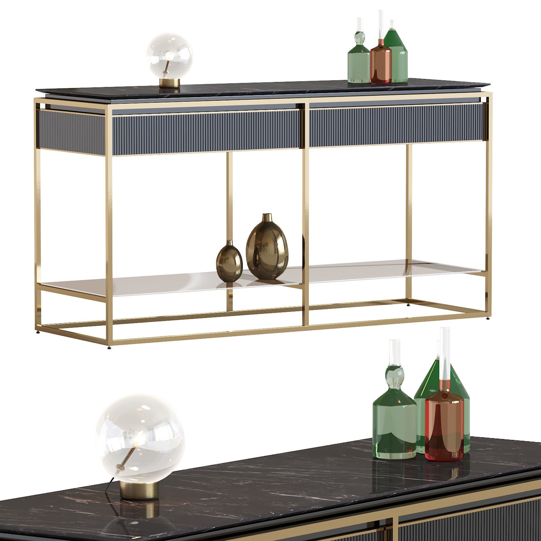 Visionnaire consoles banner 3D model | CGTrader