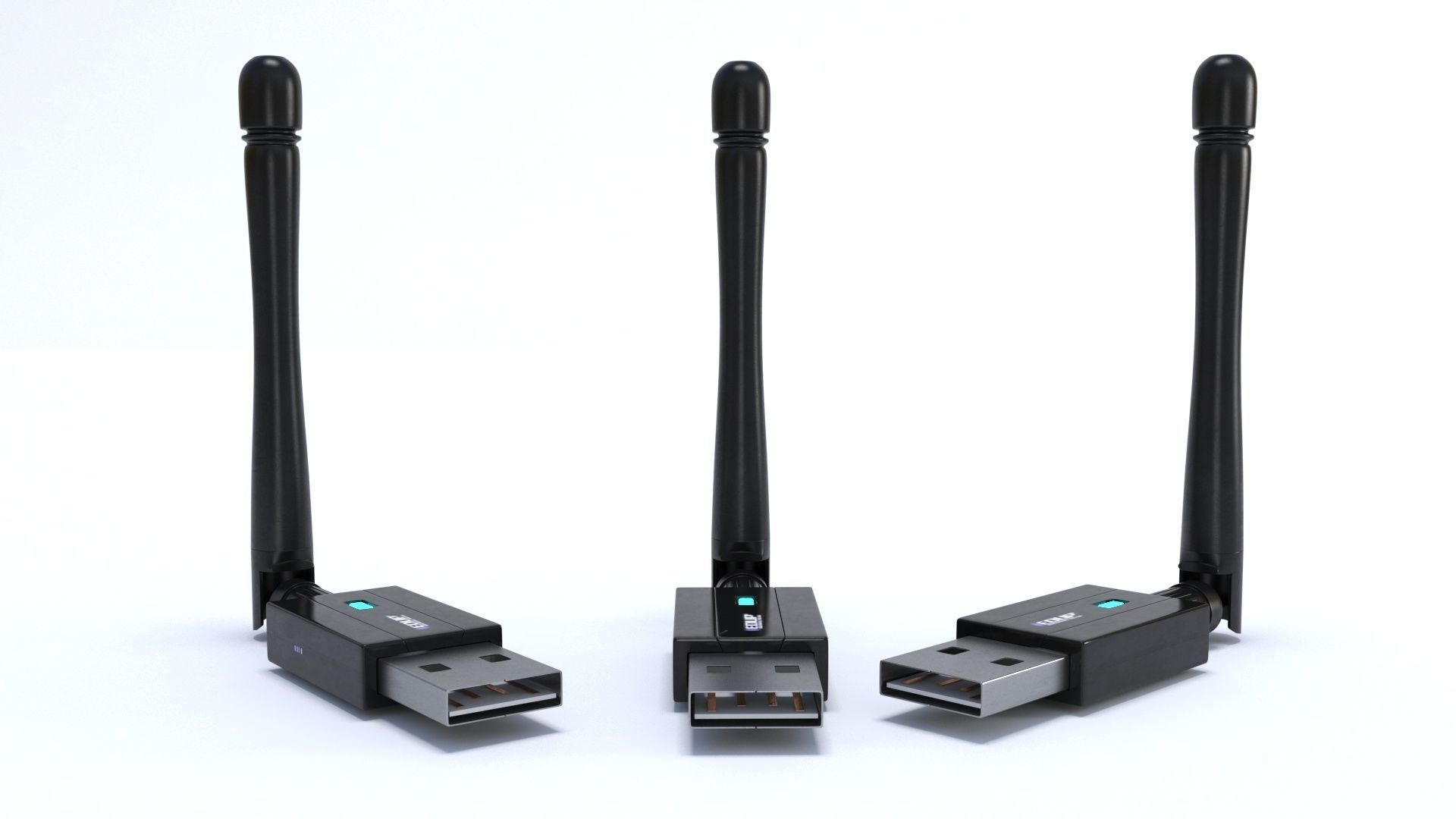 wireless usb wifi adapter dual device 3D 3D model | CGTrader