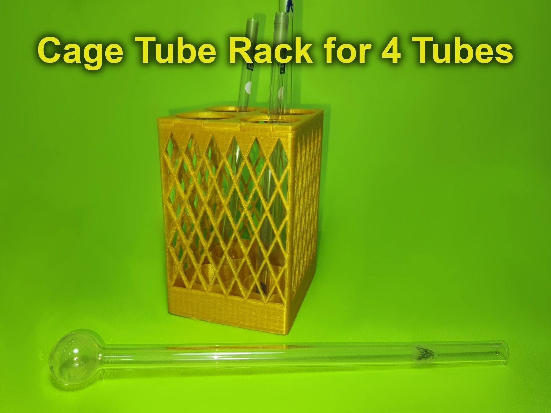 3D Print Ready Laboratory Cage and Round Test Tube Racks 3D model 3D ...