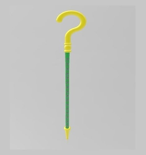 Classic Comic Book - Riddler Cane with Secret Knife 3D model 3D ...