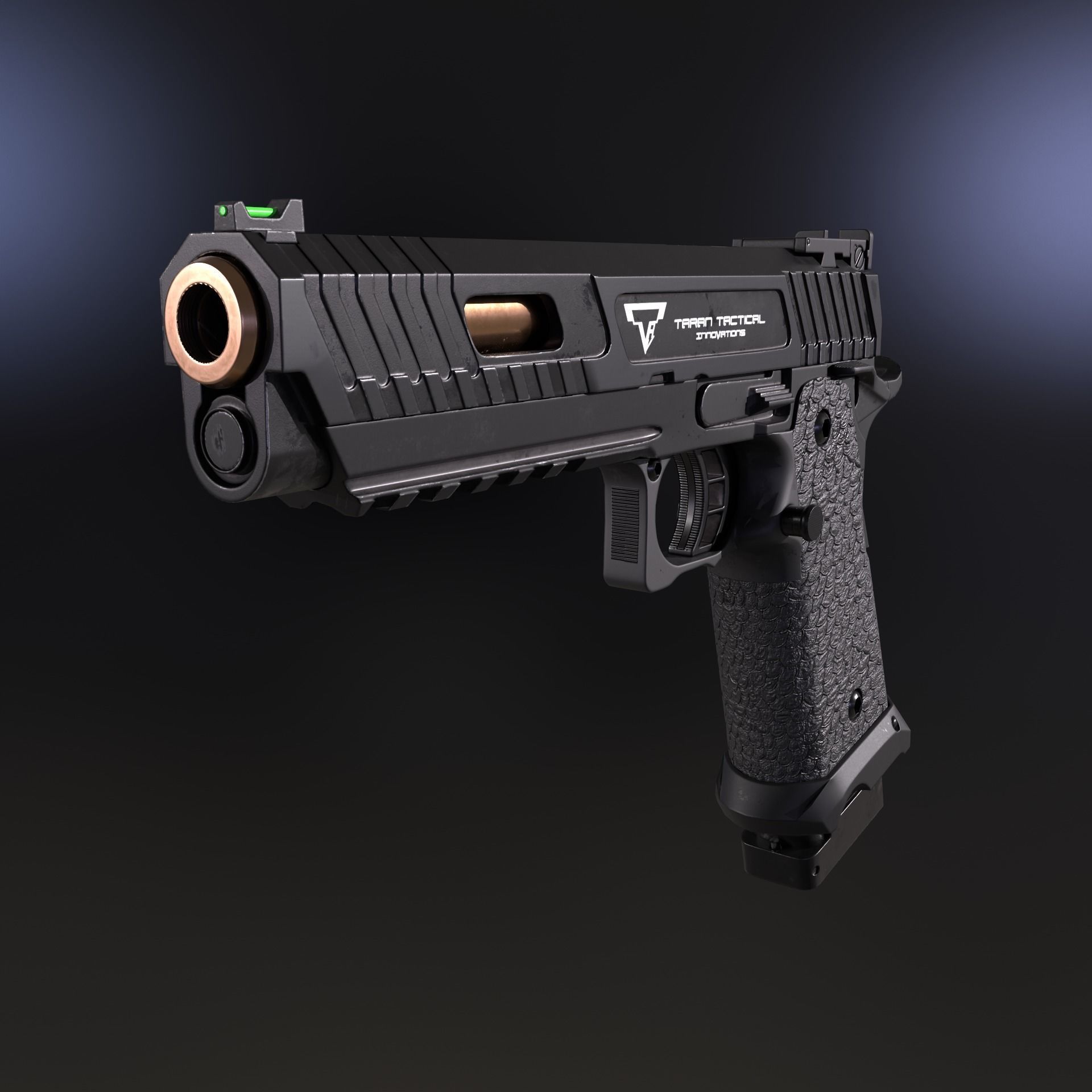 3D model STI 2011 Combat Master Taran Tactical John Wick pistol VR / AR ...