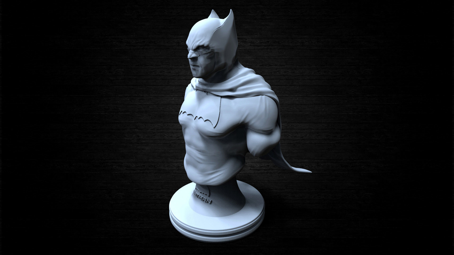 Frank Millers Batman Bust 3D model 3D printable | CGTrader