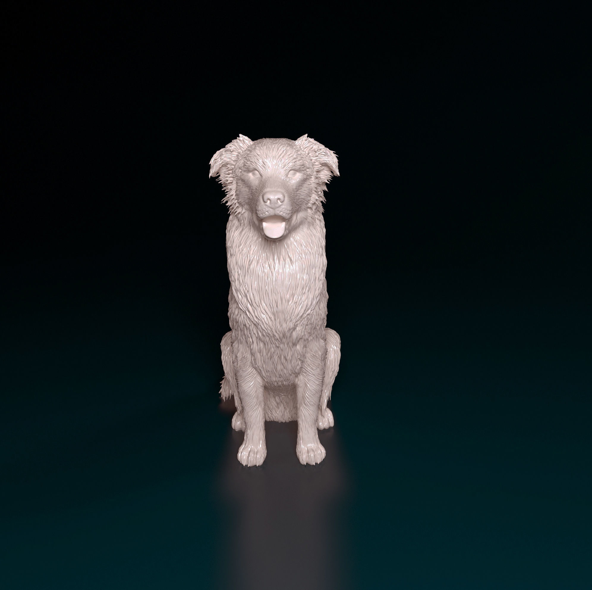 Australian shepherd dog 3D model 3D printable | CGTrader