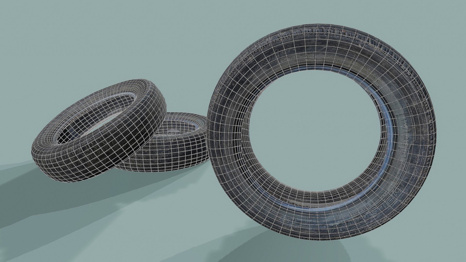 3D model 3D Scan Car Tire VR / AR / low-poly | CGTrader