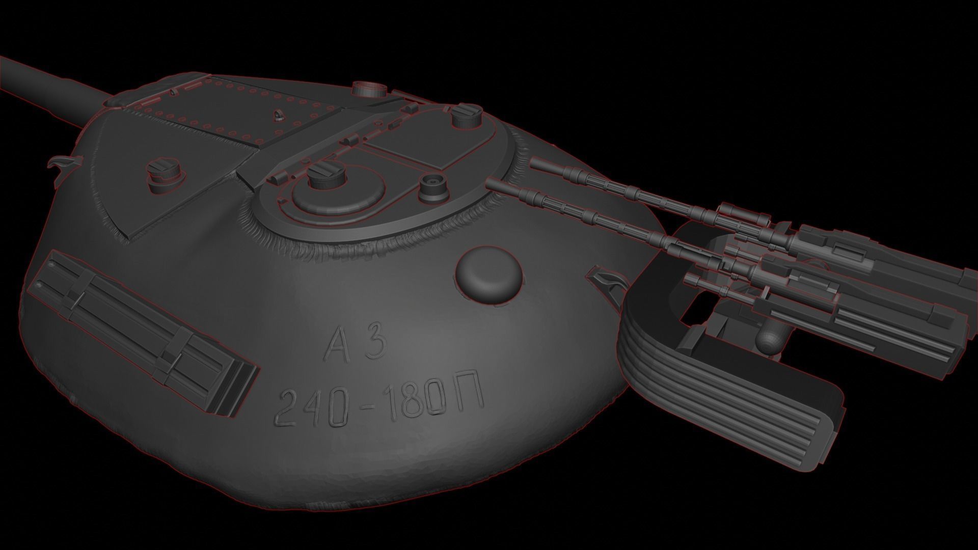 Object 705 tanks 3D model 3D printable | CGTrader