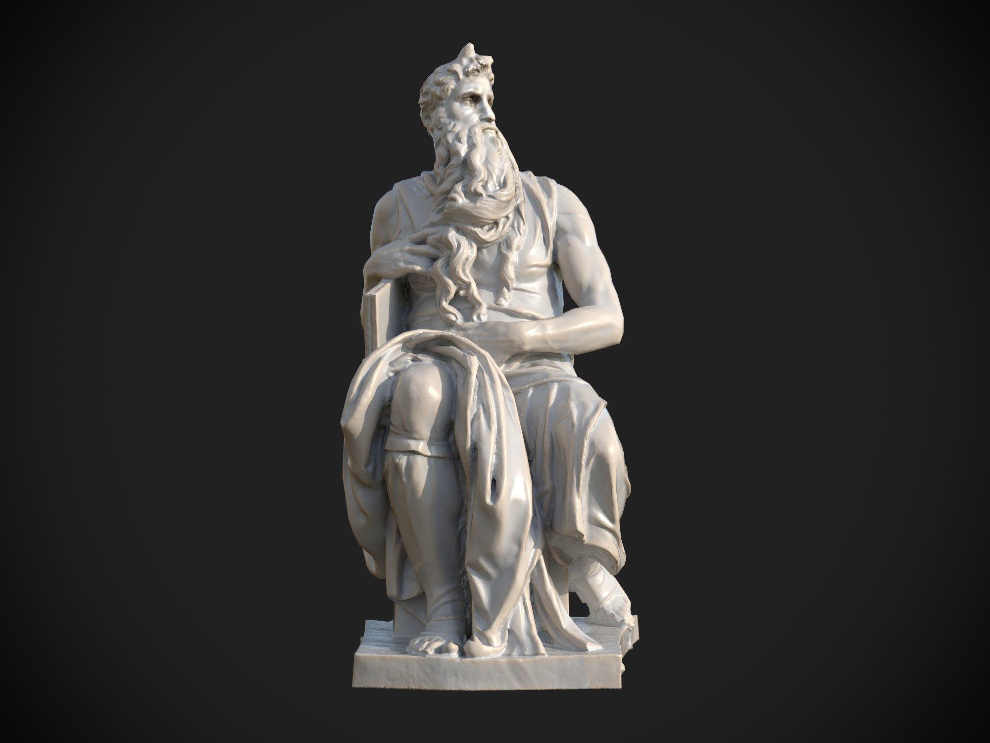 3D model Moses by Michelangelo VR / AR / low-poly | CGTrader