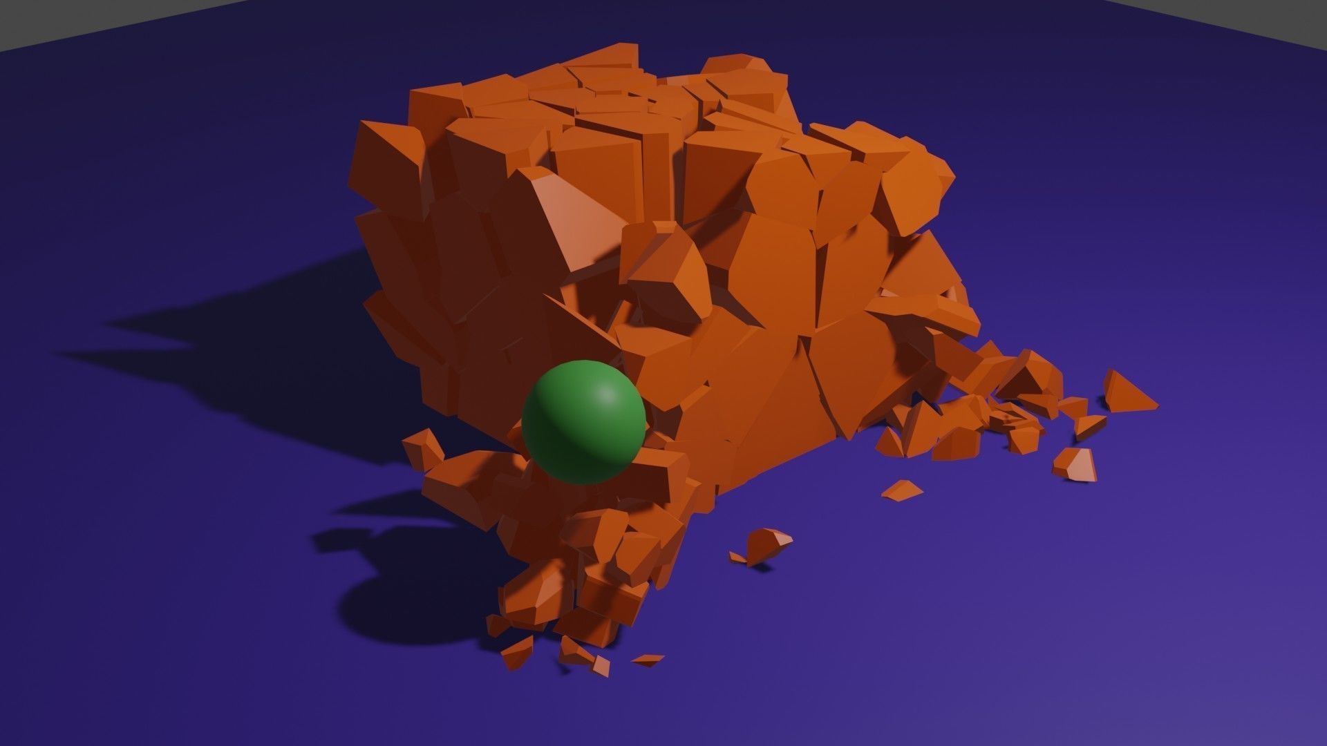 cube breaking animation 3D model animated | CGTrader