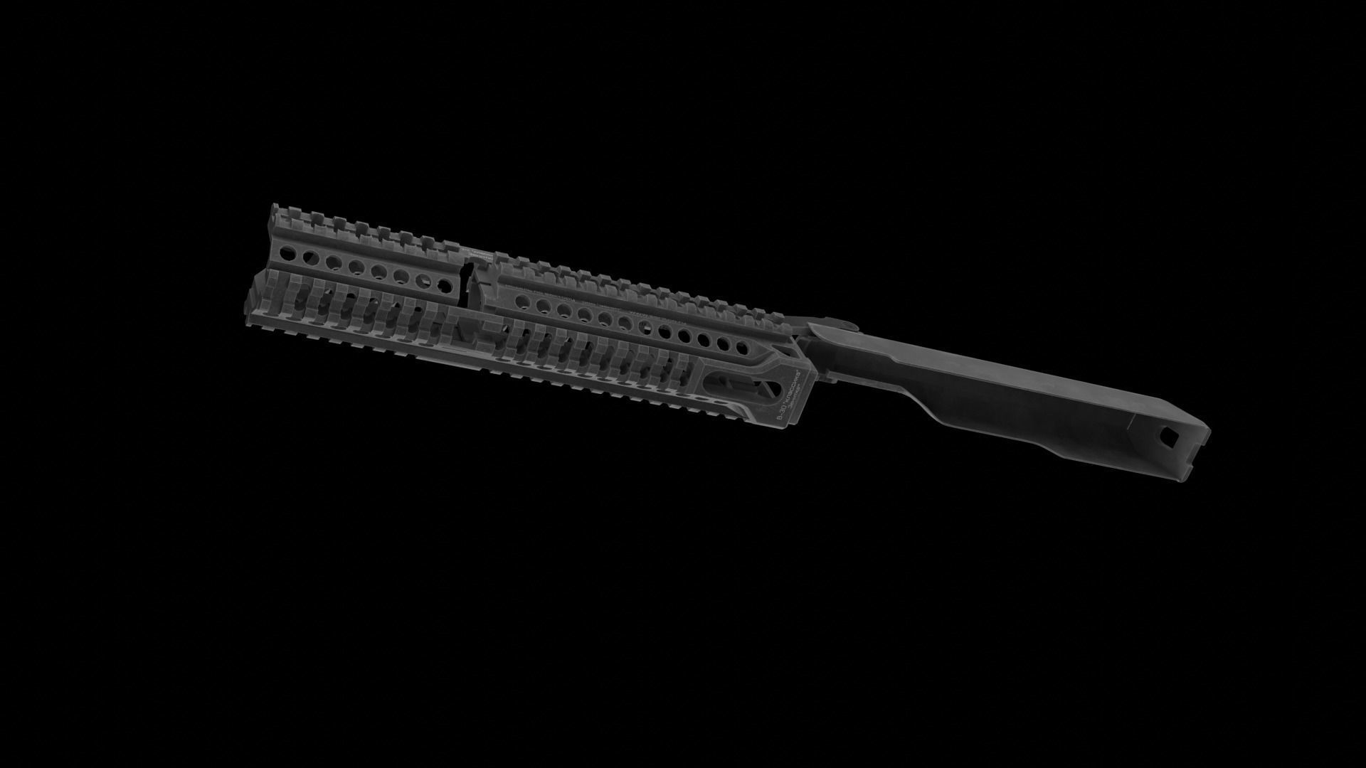 Zenit B30 B31c Handguard With B33 Dustcover Alpha AK Combination 3D ...