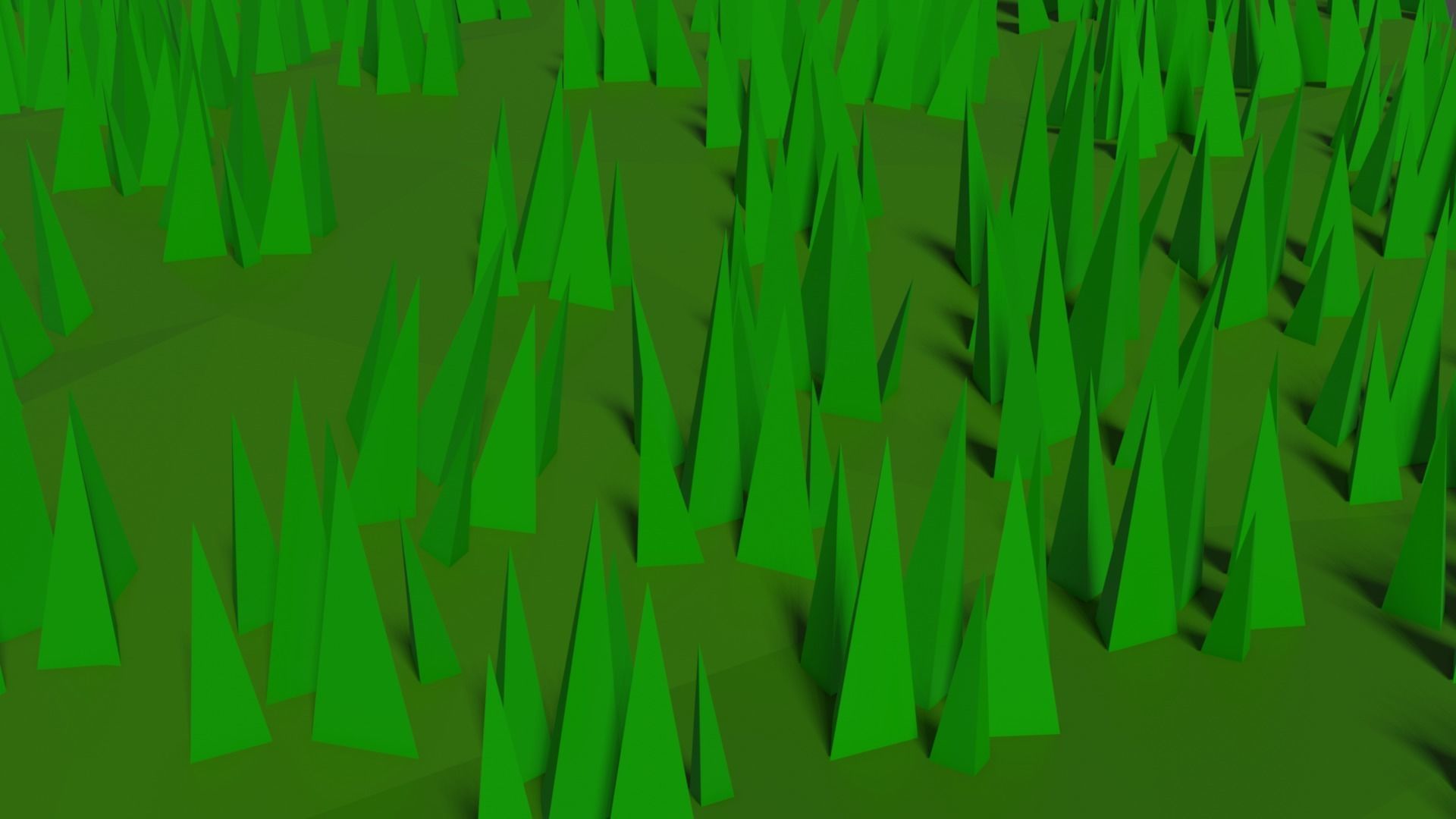 Simple Low Poly Game Ready Grass free VR / AR / low-poly 3D model ...