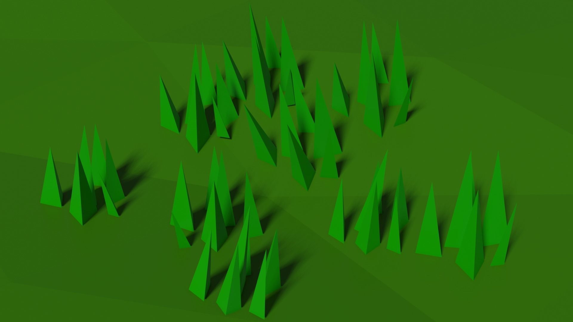 Simple Low Poly Game Ready Grass free VR / AR / low-poly 3D model ...