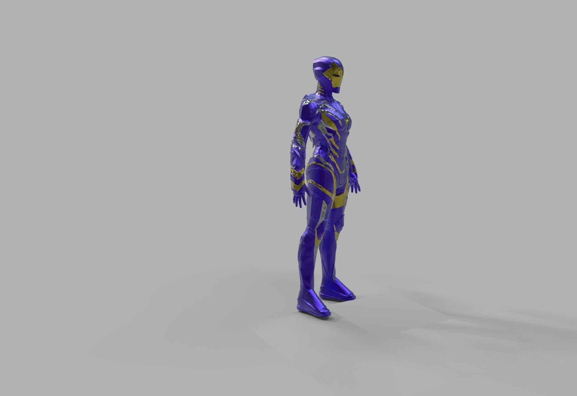 Iron Woman 3D High Poly model 3D model | CGTrader