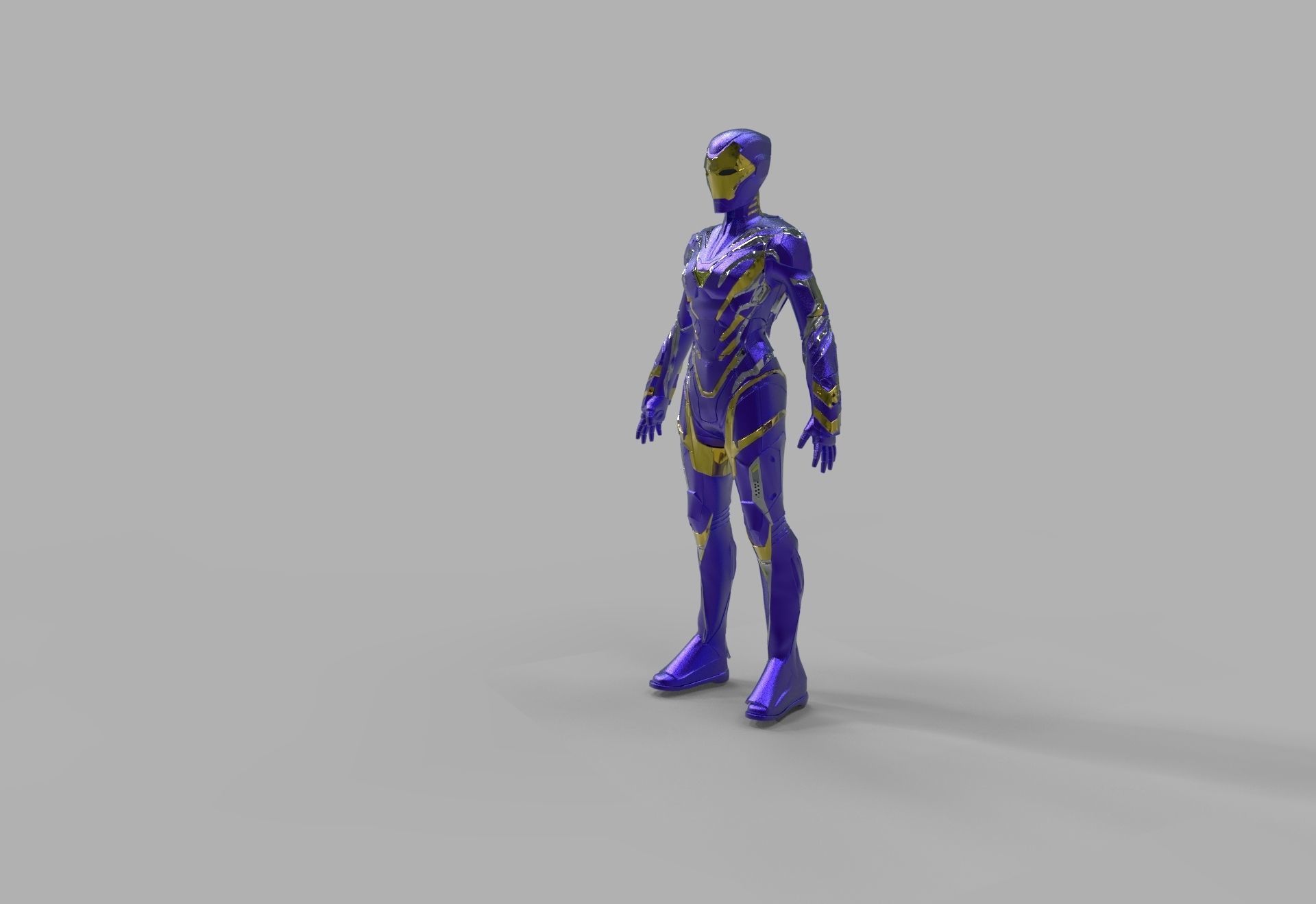 Iron Woman 3D High Poly model 3D model | CGTrader