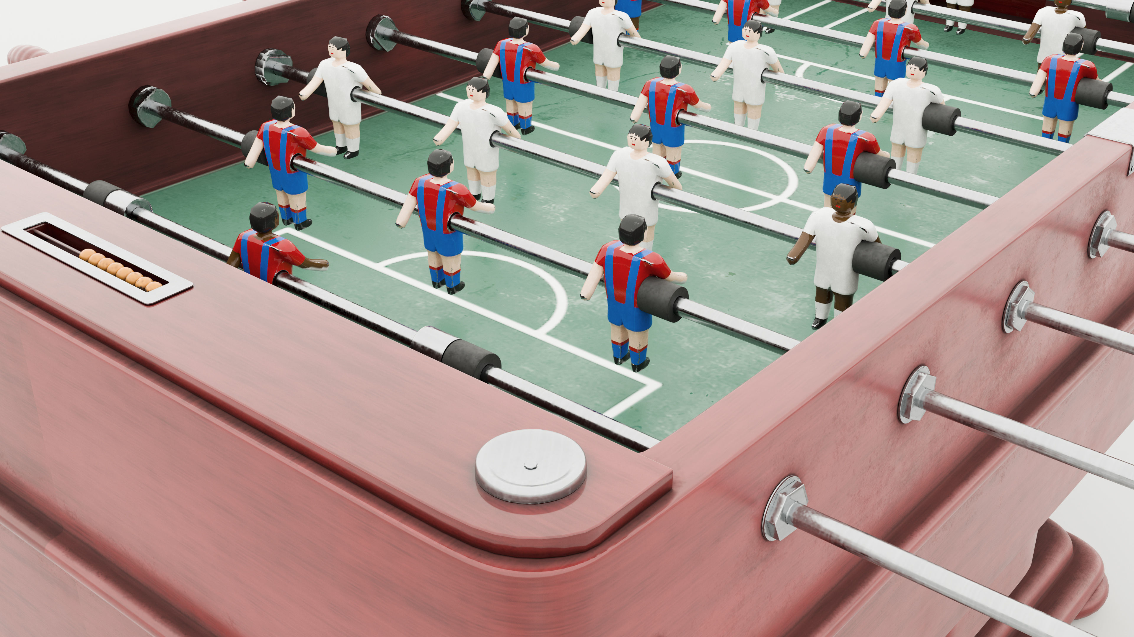 Table soccer Futbolin cordoba 3D model | CGTrader