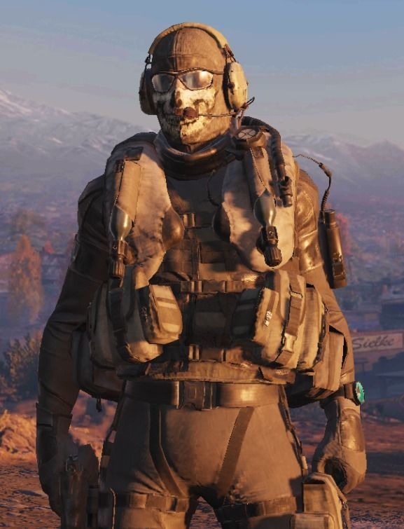 3D model CALL OF DUTY MOBILE CHARACTER - Ghost stealth VR / AR / low ...