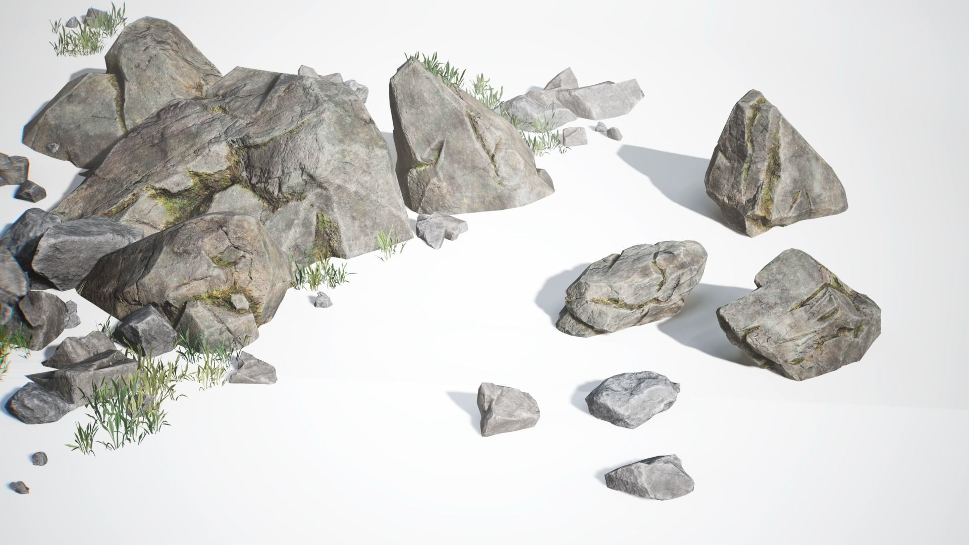 3D model Rocky Pine Trees Forest Biome VR / AR / low-poly | CGTrader