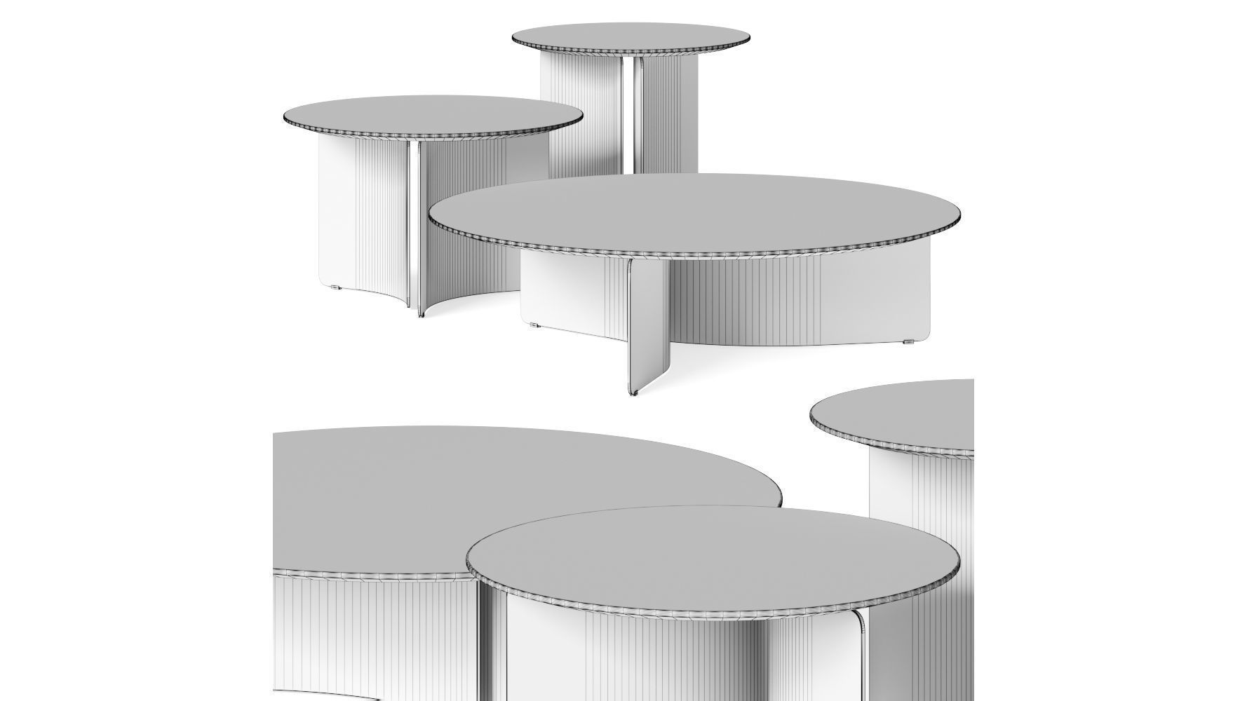 Marelli Wave Coffee Tables 3D model | CGTrader