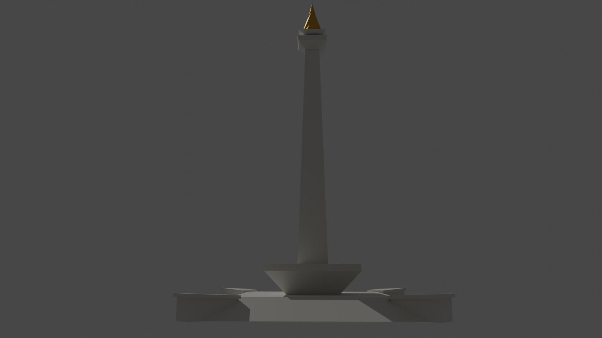 Monas Low-Poly monument free VR / AR / low-poly 3D model | CGTrader