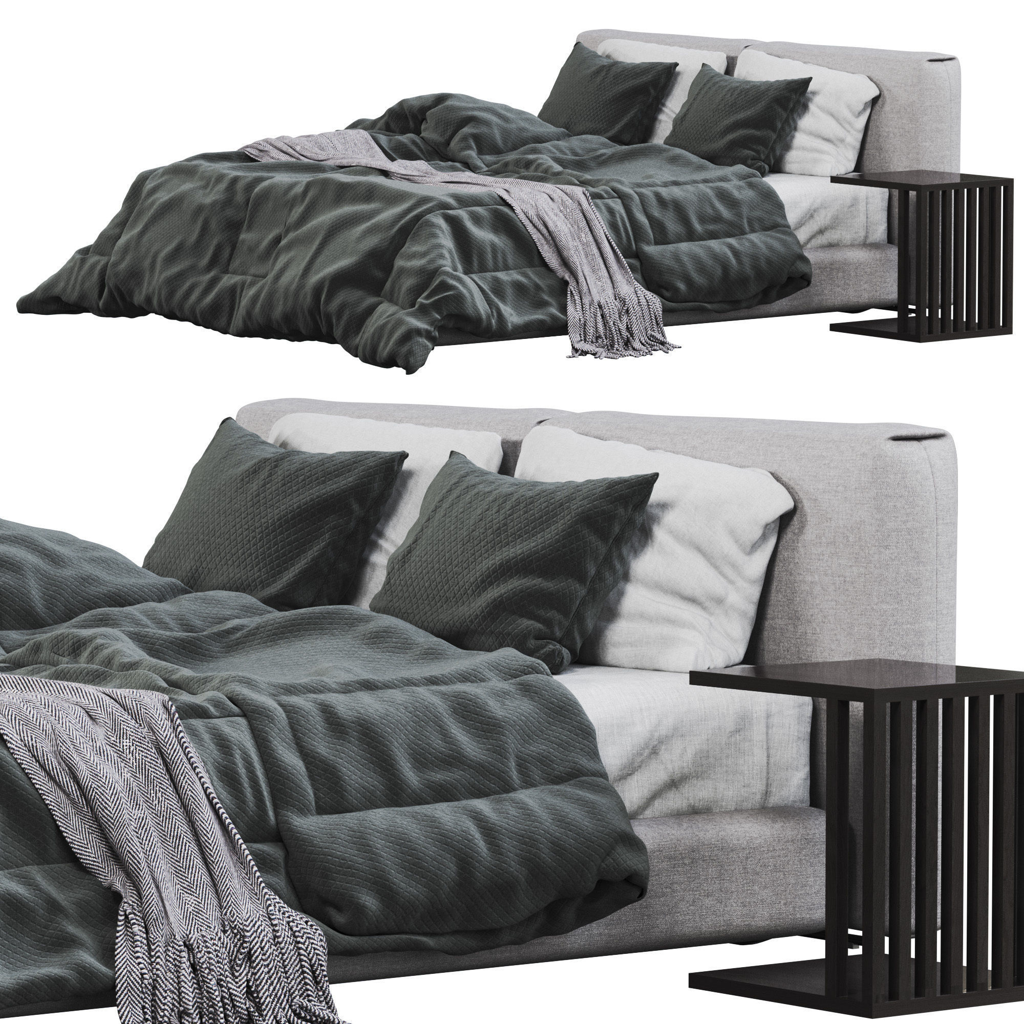 Bed By Flexform ASOLO 3D model | CGTrader