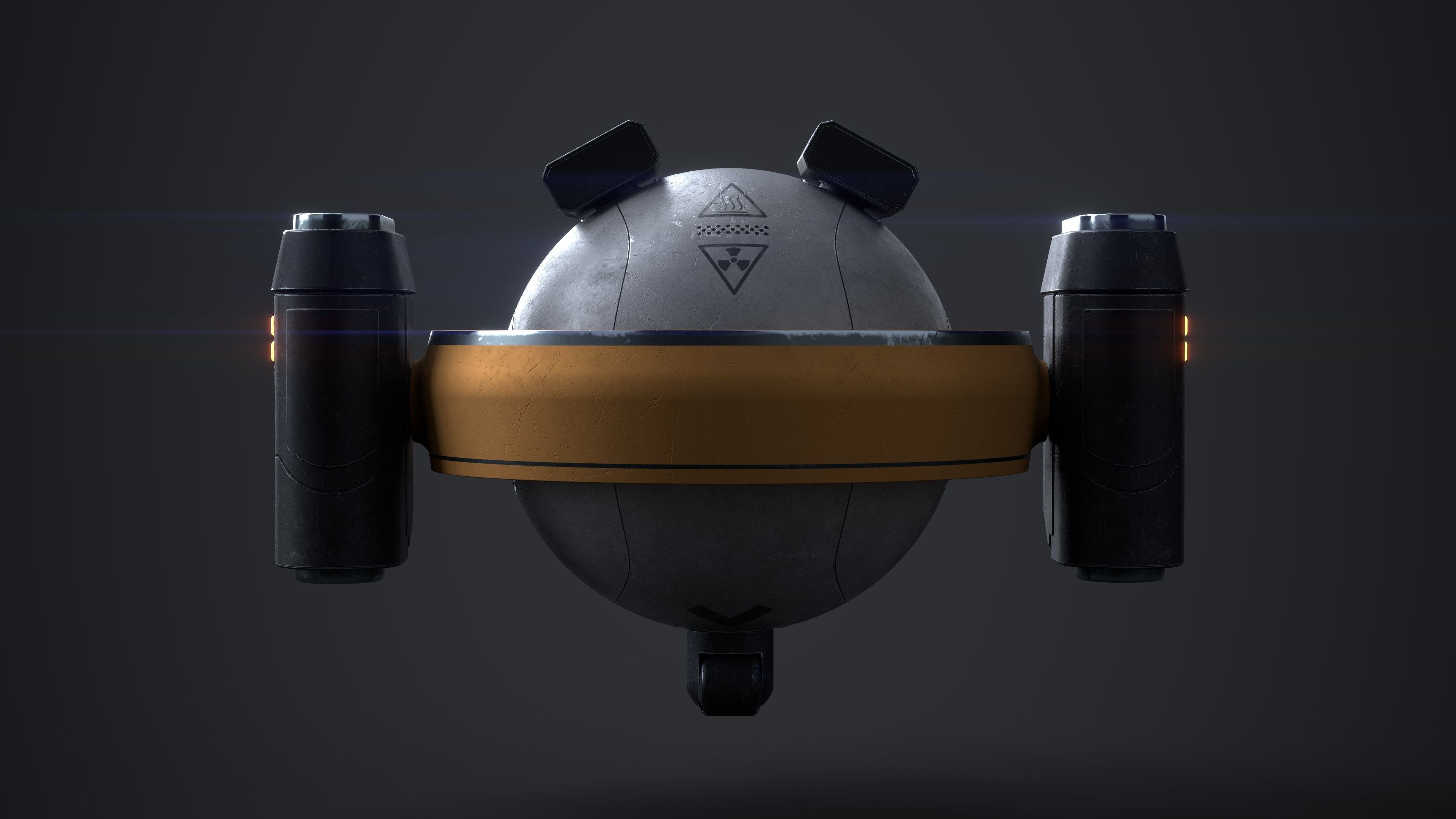 3D model OBLIVION Sphere Drone 10 texture sets VR / AR / low-poly ...