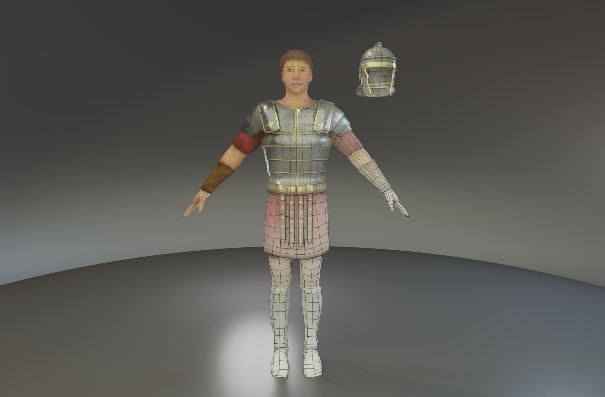 3D model Low Poly Roman Soldier VR / AR / low-poly | CGTrader